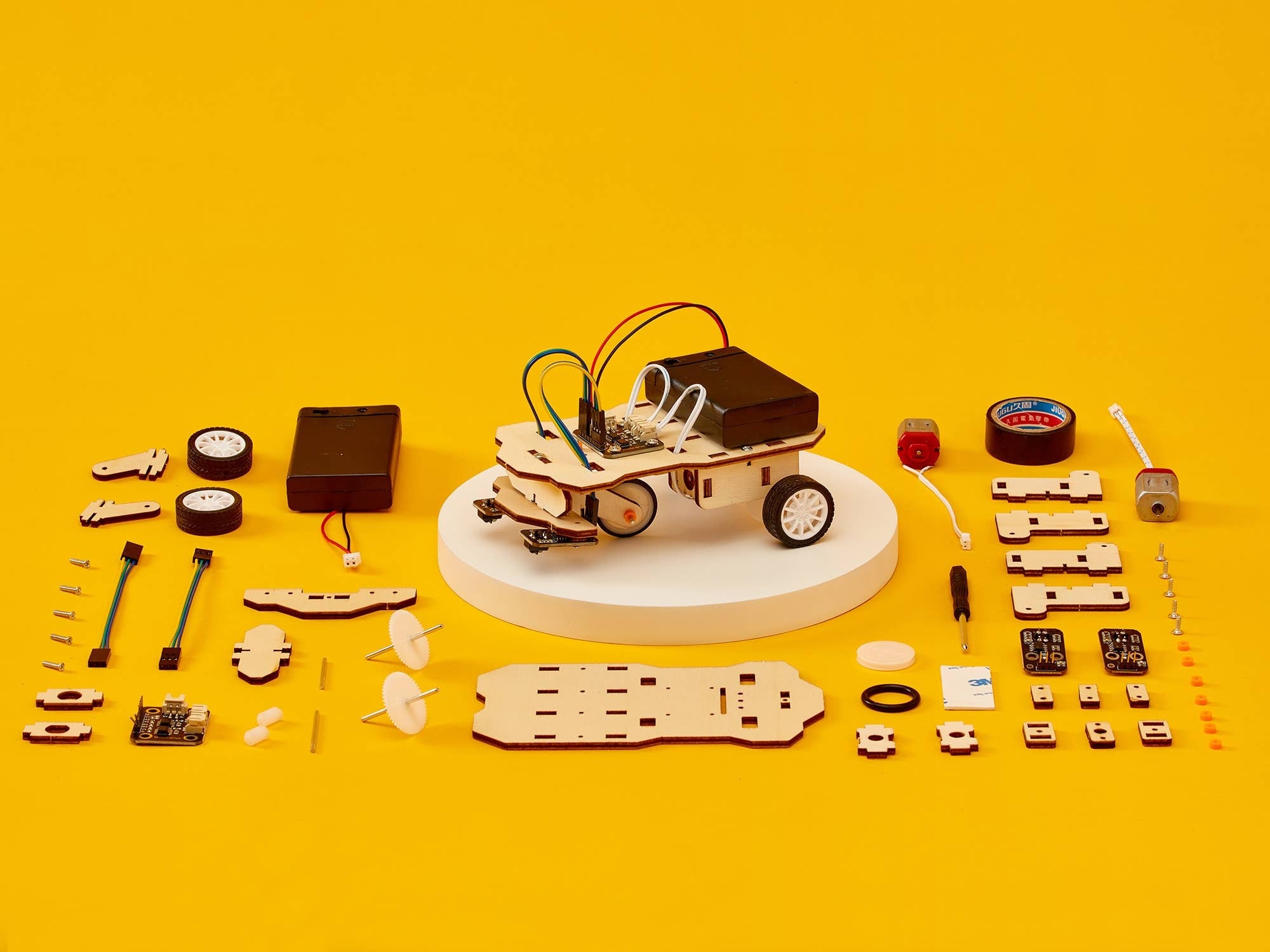 Line Follower Robot DIY Kit, Educational STEM Toy, Craft Kit ...